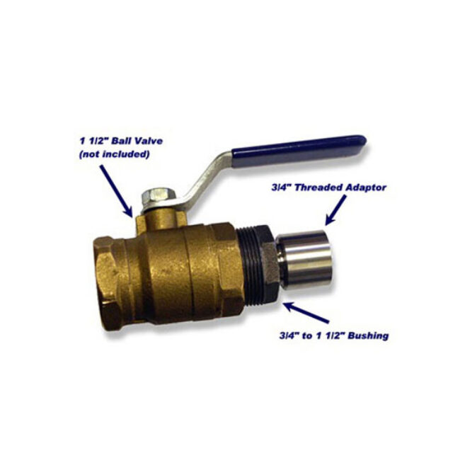 1-1/2" Ball Valve Adapter | BBQ Guru